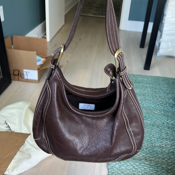 LOFT | Bags | Loft Chocolate Brown Shoulder Bag | Poshmark